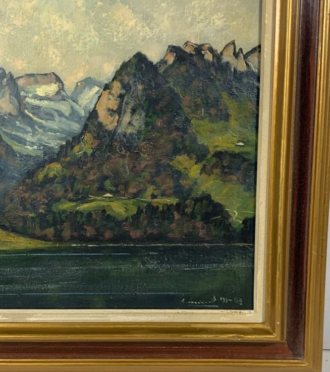 Max Clemént (1912-1995) Berglandschaft Gemälde (D'occasion) à Root pour ...