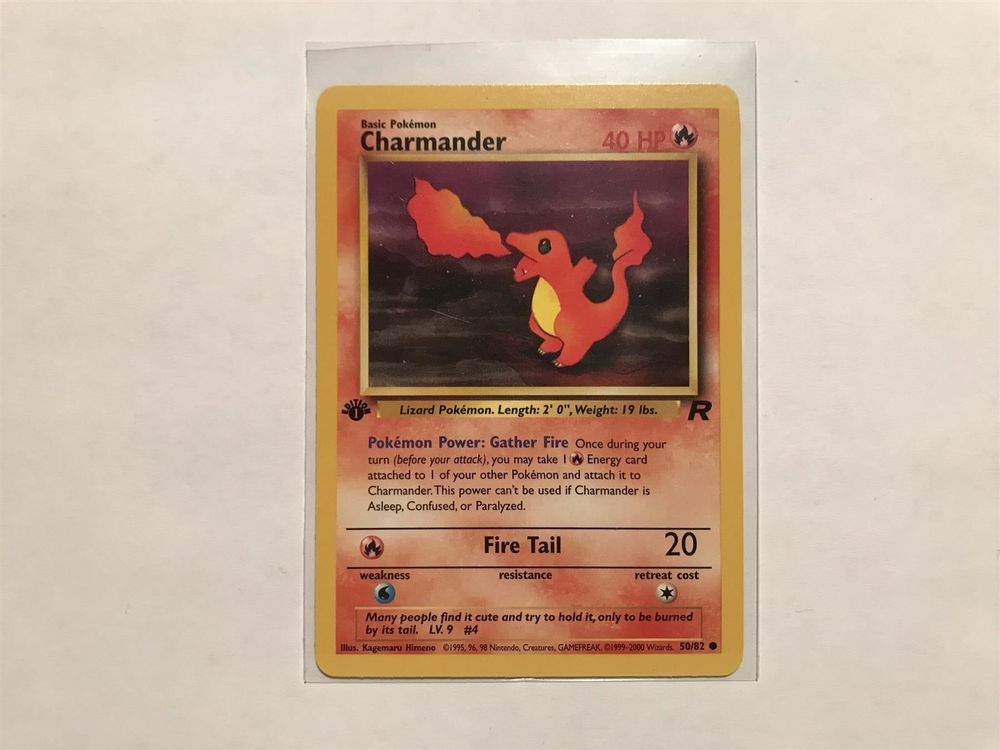Charmander Team Rocket 1. Edition (Neu (gemäss Beschreibung)) in für ...