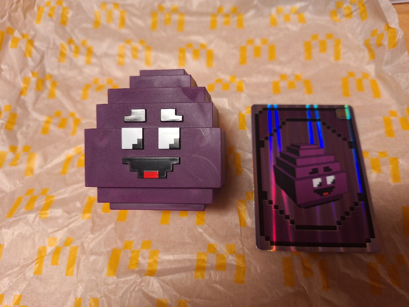 Minecraft Grimace Egg McD + Karte mit Code für Game (Neu (gemäss ...