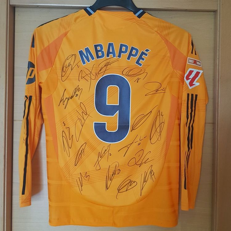 Kylian Mbappe - Real Madrid Spieler Trikot - Team Signiert (Neu (gemäss ...