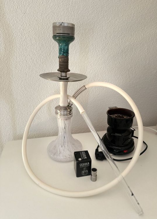 Shisha Ocean Hookah Kaif S Steel / White (Gebraucht) in Marthalen für ...