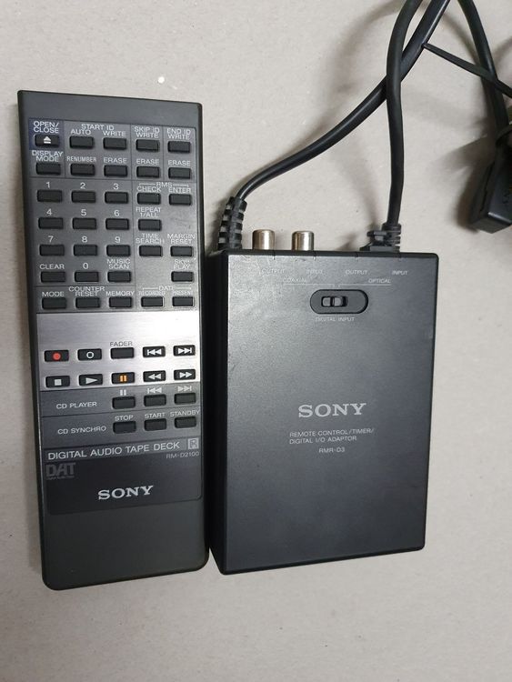 Sony DAT digital Interface RMR-D 3 + RMT-D3 Fernbedienung | Kaufen auf ...