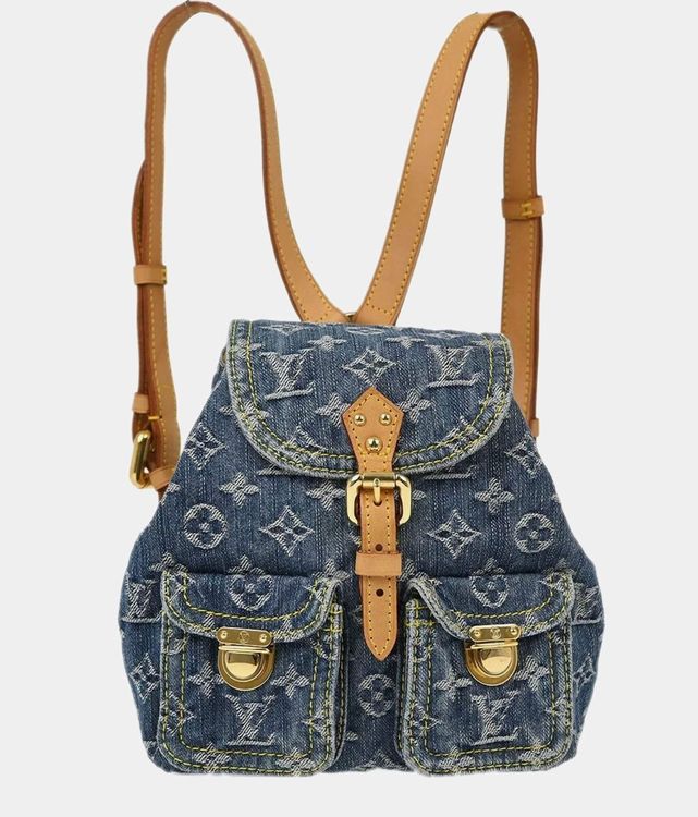 💋 Louis Vuitton MNG Denim Sac a Dos PM Rucksack (Gebraucht) in ...