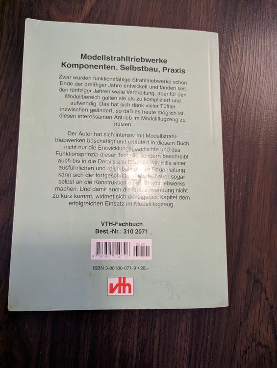 Buch Modellstrahltriebwerke Thomas Kamps Fachbuch Selbstbau (Gebraucht ...