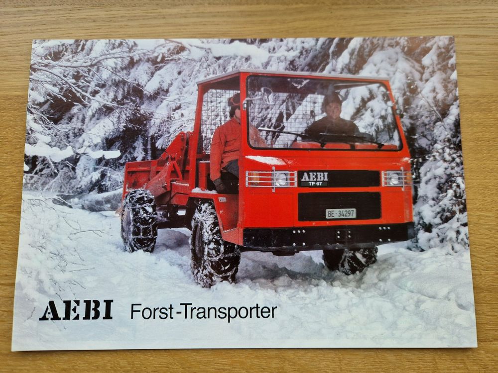 Original Prospekt Aebi Forst Transporter TP67 (Gebraucht) in Dürnten für CHF 55 – mit Lieferung ...