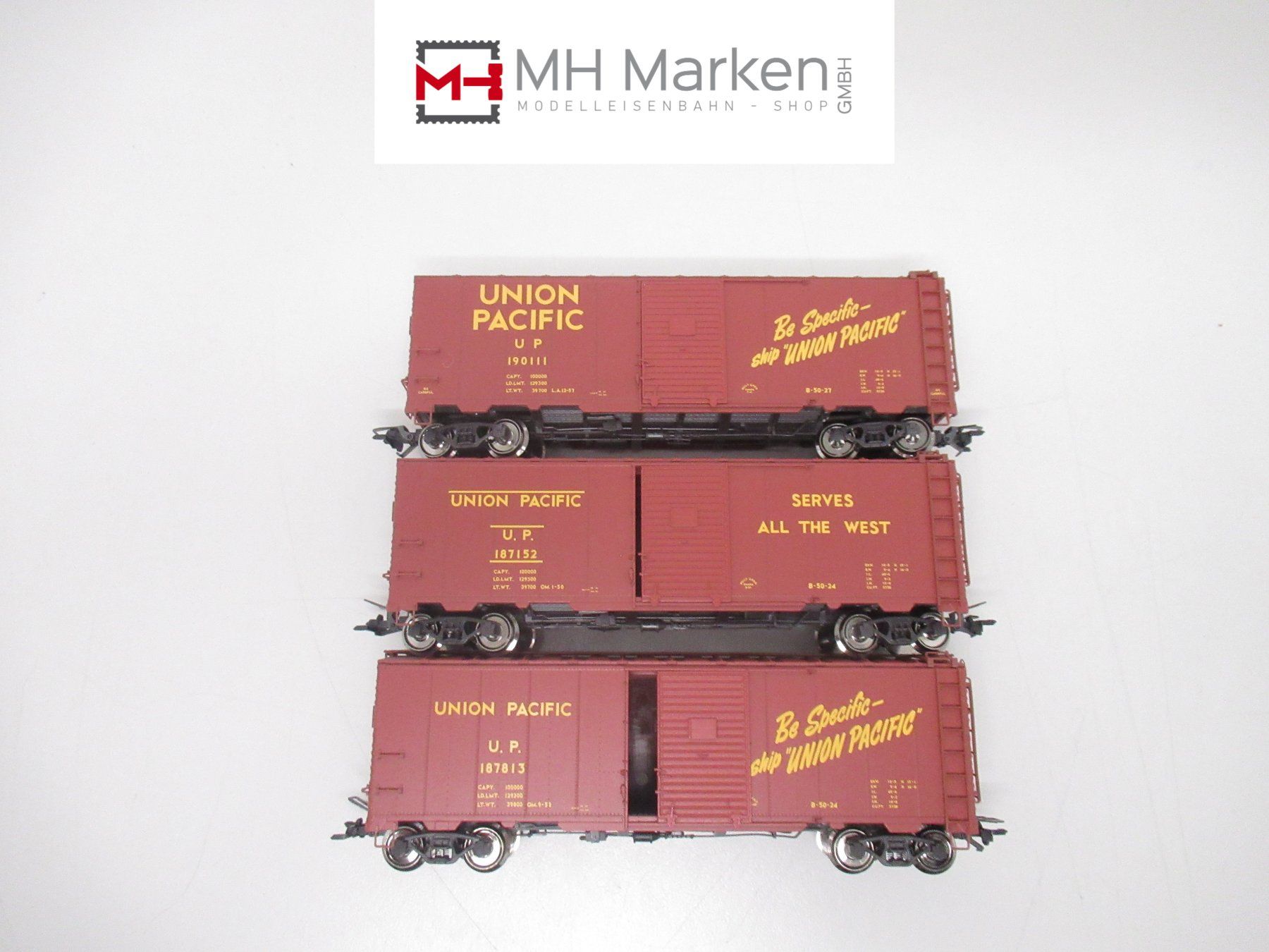 Trix 23956 3-Teiliges US-Güterwagenset Boxcar Union Pacific (Gebraucht ...