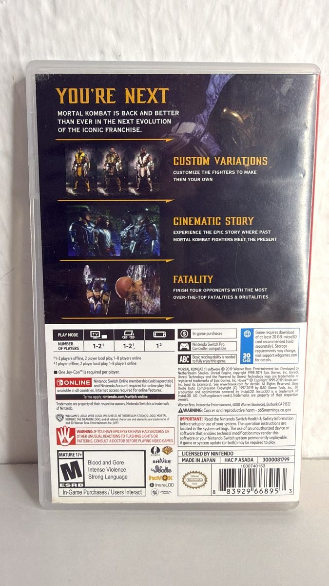 Mortal Kombat 11 - Nintendo Switch. Great Condition! Classic (Gebraucht ...
