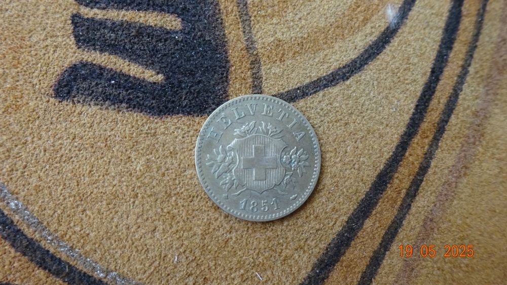20 Rappen 1851 Billon Vz. (D'occasion) à bassecourt pour CHF 279 – avec ...