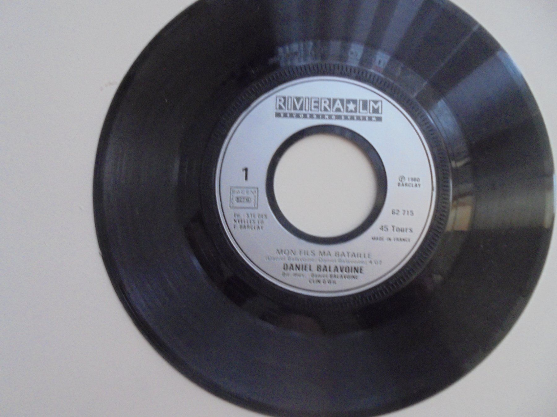 Daniel Balavoine " Mon fils ma bataille" France 1980 VG /VG+ (D ...