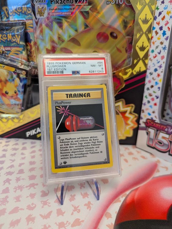 Pokemonkarte PlusPower 1st Edition, 1999 Base Set, PSA 8 (Gebraucht) in ...