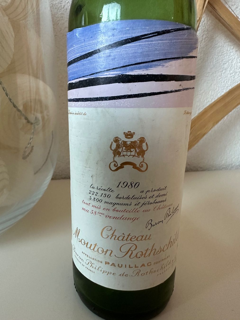 Château Mouton Rothschild 1980 / bouteille vide ! (Gebraucht) in Yens ...