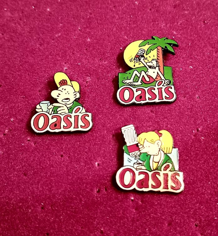Drei Oasis Pin's | Kaufen auf Ricardo
