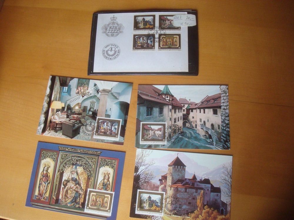 FL 1978 FDC Maximumkarten No 1 Kat 50.- (Gebraucht) in Gordola für CHF 1.3 – mit Lieferung auf ...