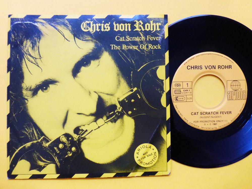 CHRIS VON ROHR 7" CAT SCRATCH FEVER (PROMO) (D'occasion) à Zürich pour ...