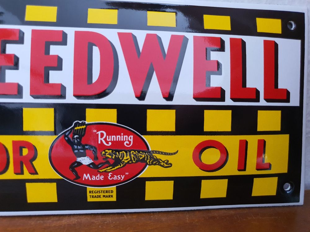 Emailschild Speedwell Motor Oil Emaille Schild Reklame Retro (Neu ...