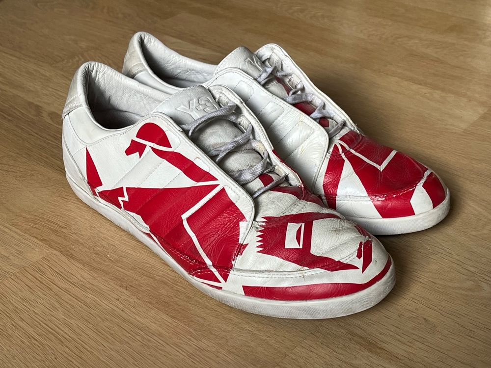 Original Y-3 Honja Low White/Red Handpainted Yohji 42-2/3 | Kaufen auf ...