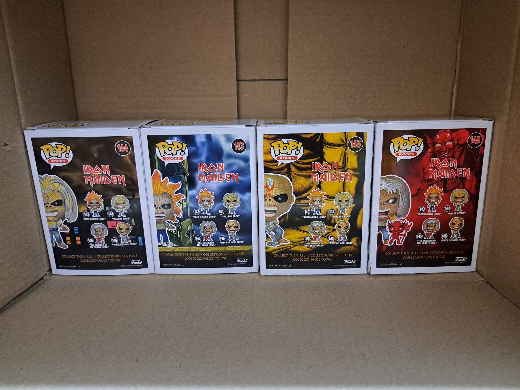 Funko Pop Rocks! Eddie Iron Maiden 4 Pieces (Neu und originalverpackt ...