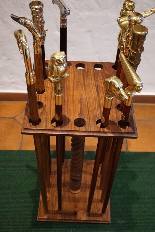 IMPOSANTER GEHSTOCK EULE AUS BRONZE SKULPTUR FIGUR | Kaufen auf Ricardo