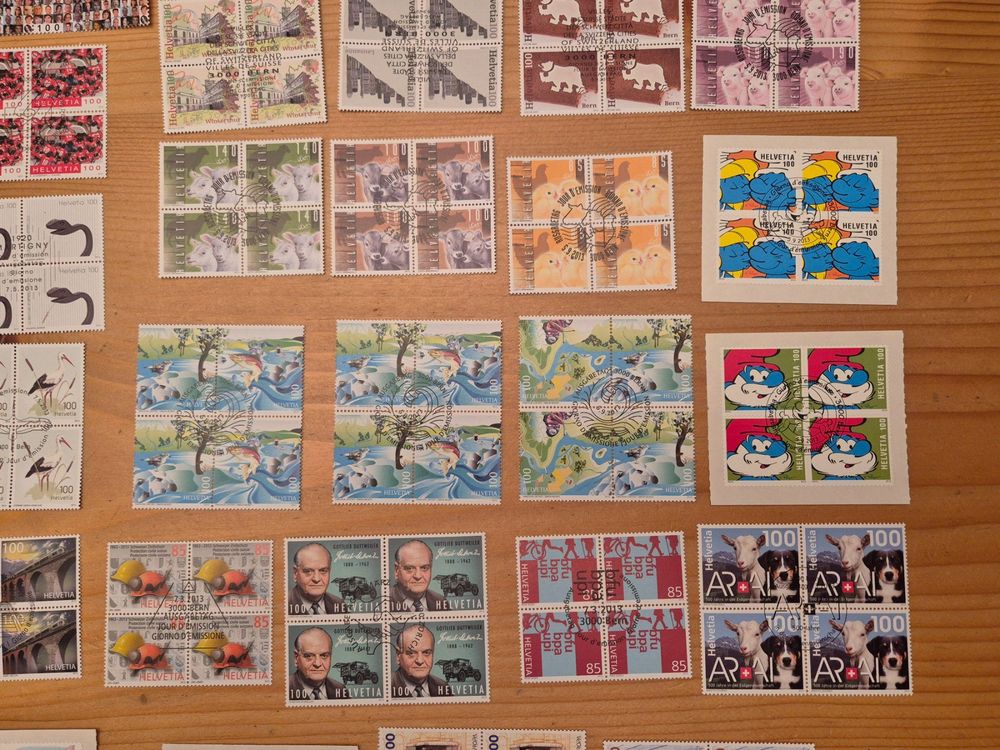 CH-4-er Blöcke aus 2013 alle mit ET-STempel Zustand gem.Bild (Gebraucht ...