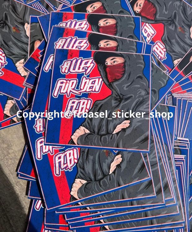 FC Basel Sticker (100 Stück) (Gebraucht) in Laufenburg für CHF 13 – mit ...