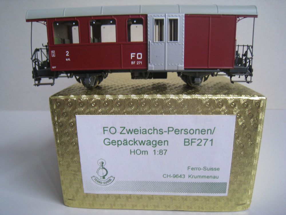 Ferro Suisse FO BF 2 271 rot, Personen/Gepäckwagen (Gebraucht) in Buchs ...