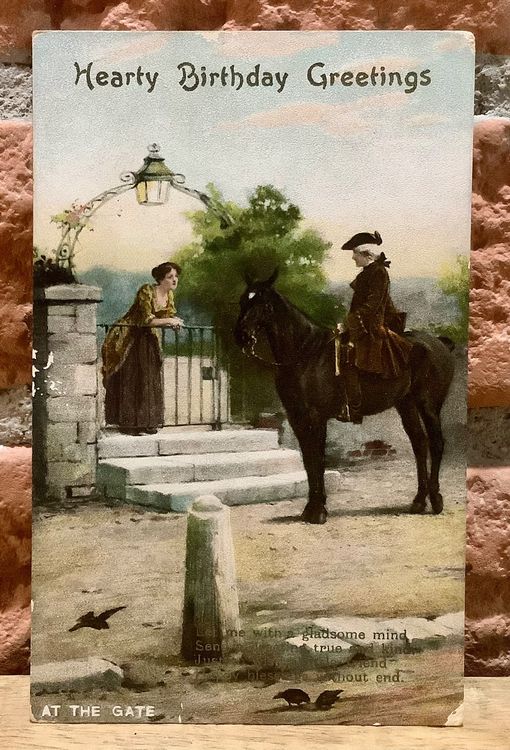 Antike AK - „Hearty Birthday Greetings“ aus England (Gebraucht) in Root für CHF 1 – mit ...