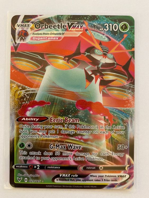 Pokemon Orbeetle VMax 021/185 Vivid Voltage EN | Kaufen auf Ricardo