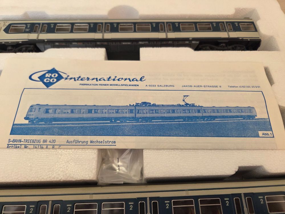 Roco 14134C S-Bahn-Triebzug BR 420 H0 (D'occasion) à St-Aubin-Sauges pour CHF 89 – avec ...