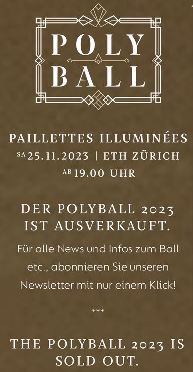 Polyball Ticket mit legi | Kaufen auf Ricardo
