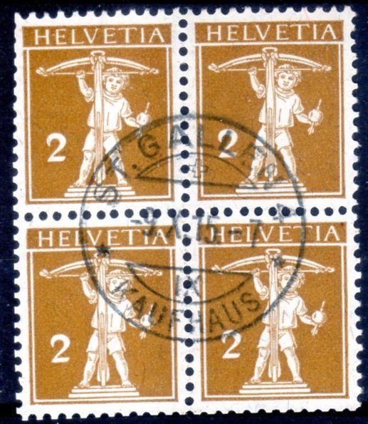 4ERBLOCK TELLKNABE MIT ARMBRUST ZENTRUMSTEMPEL ST. GALLEN | Kaufen auf Ricardo