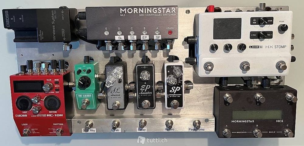 Pedalboard komplett mit HX Stomp, Looper und Midi Controller | Kaufen auf Ricardo
