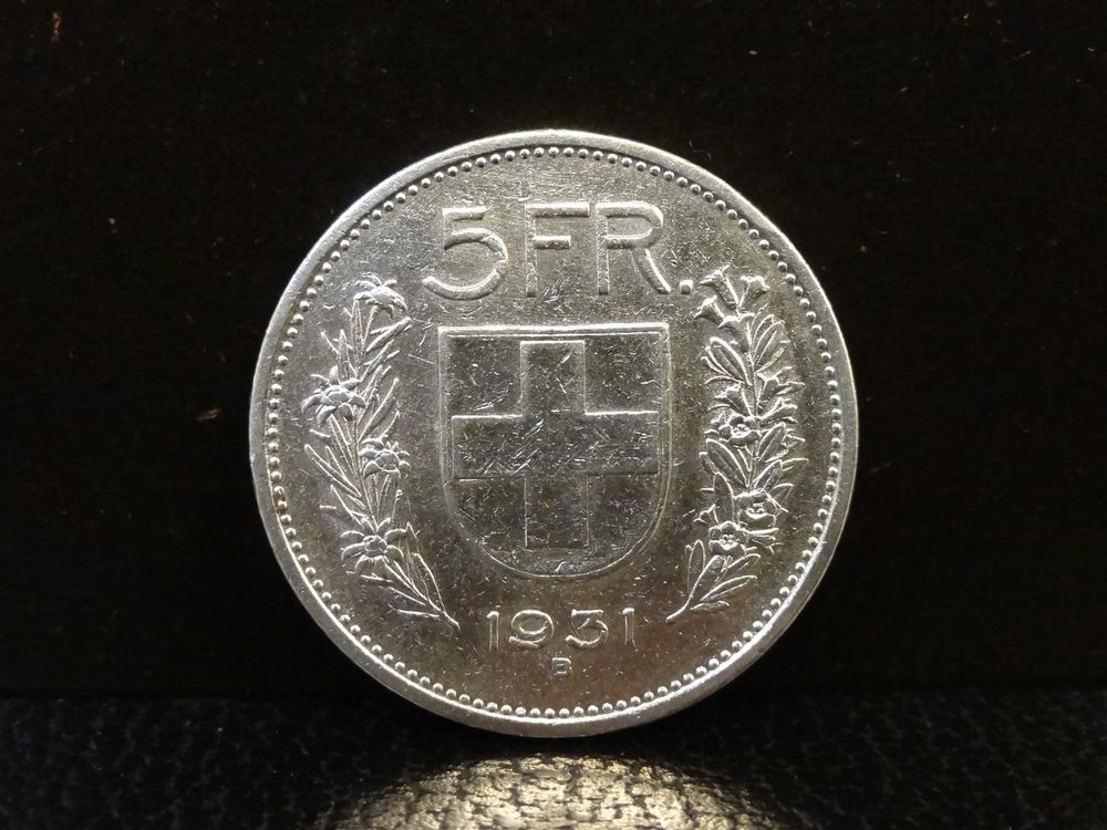 5 Franken Silber 1931 Fünfliber Münze (Gebraucht) in Kerzers für CHF 25 – mit Lieferung auf ...