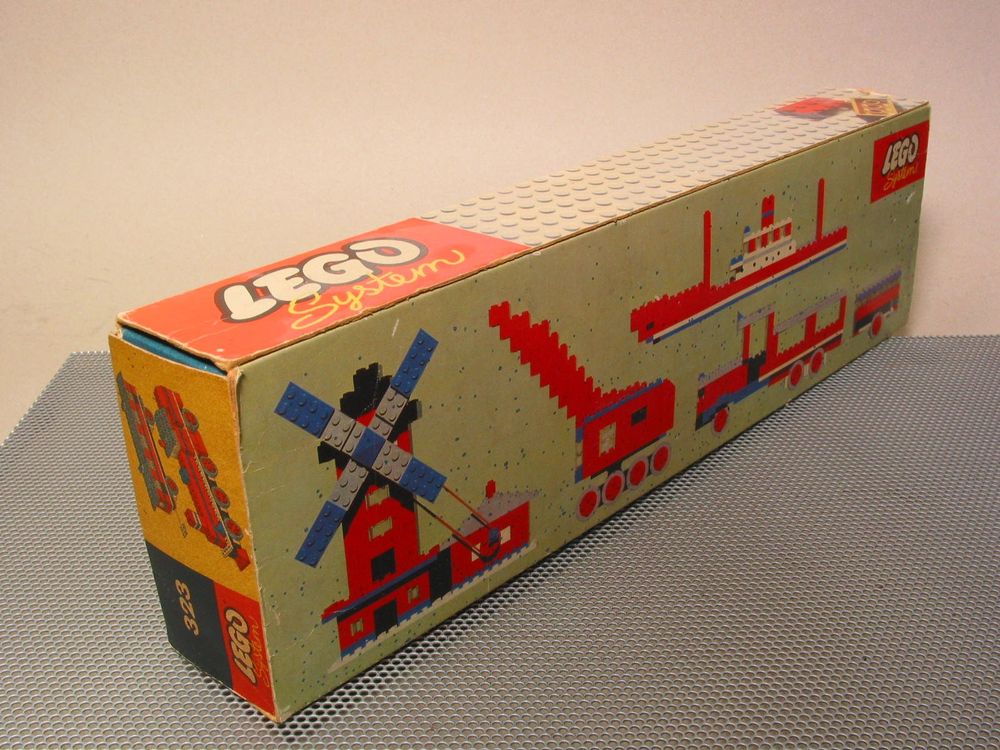 LEGO 323 Lokomotive + Wagon original Karton 1964 Verpackung (Gebraucht ...