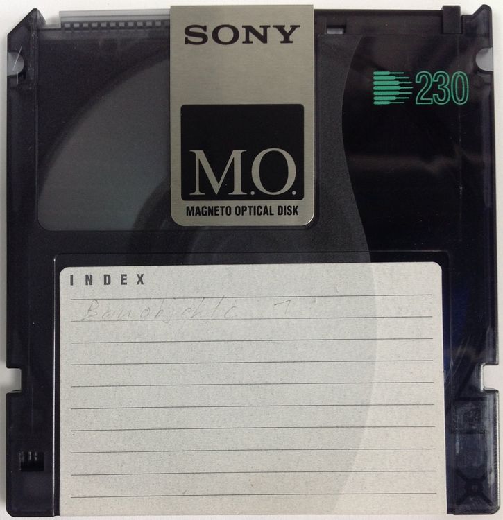 Sony Wechselplatte MO Magnet Optical Disk 230MB 3,5" | Kaufen auf Ricardo