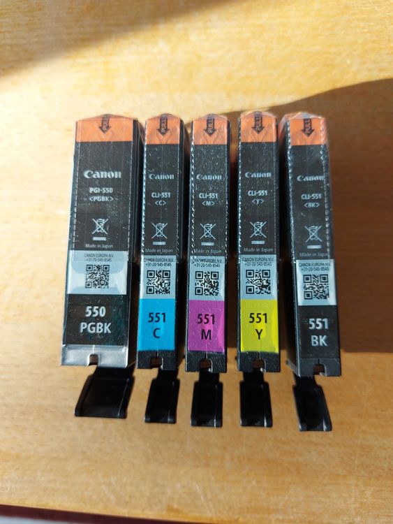 Druckpatronen-Set CANON 550 PGBK / 551 CLI (Neu (gemäss Beschreibung ...