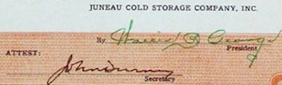 5% Juneau Cold Storage Company Inc., Alaska - 1957 (Gebraucht) in ...