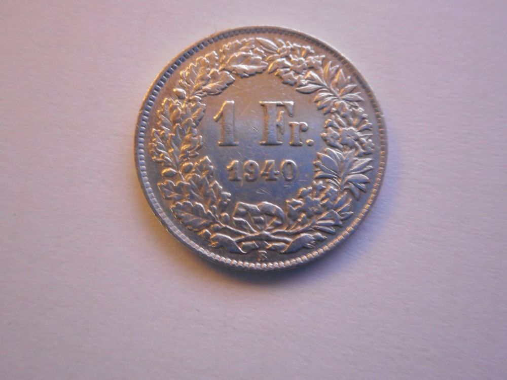 1 Fr. 1940 silber (Gebraucht) in Kriegstetten für CHF 3.5 – mit Lieferung auf Ricardo kaufen