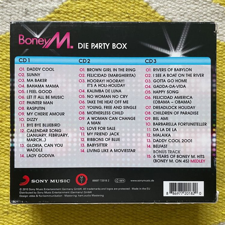 BONEY M.-3CD DIE PARTY BOX BEST OF | Kaufen auf Ricardo