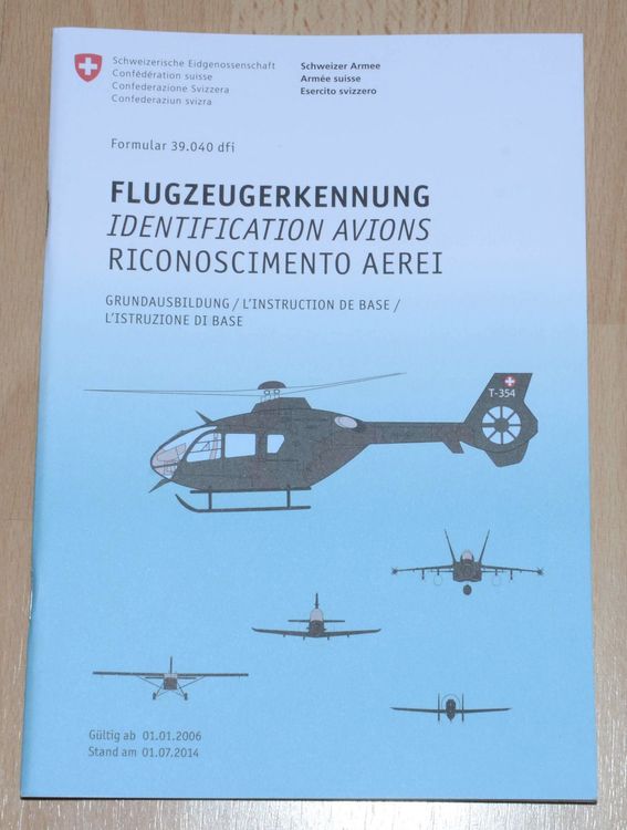 Formular 39.040 dfi "Flugzeugerkennung" (Gebraucht) in Bern für CHF 8 ...