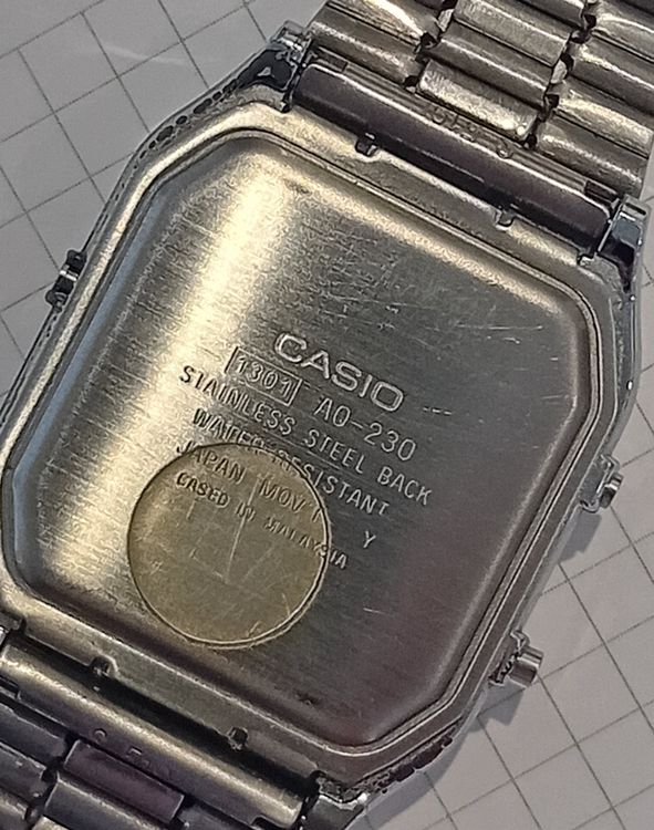 Vintage CASIO AQ230 Ana-Digi JAPAN Movement NEW BATTERY 🔋 (Gebraucht ...
