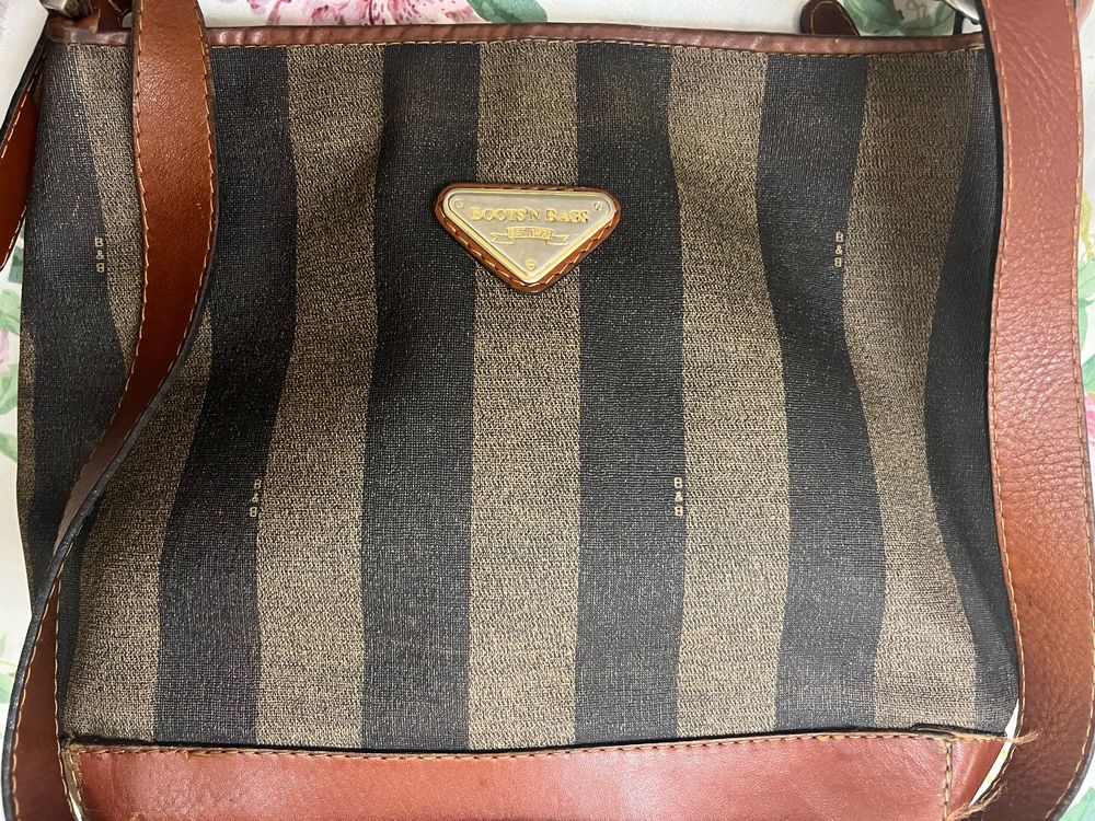 Leder Tasche mit Fendi pattern | Kaufen auf Ricardo