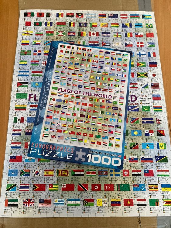 Eurographics Puzzle Flaggen der Welt 1000 Teile | Kaufen auf Ricardo