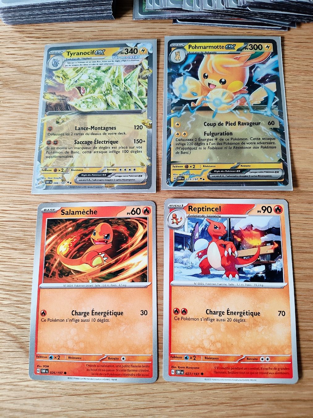 Lot de cartes Pokémon Flammes Obsidiennes (FR) (D'occasion) à Le ...