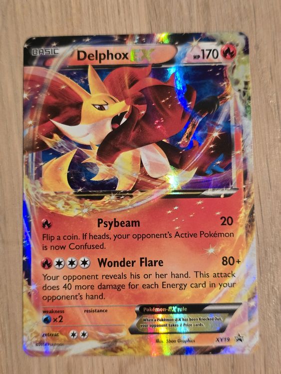 Delphox EX - XY19 - Pokemon Karte - Top Zustand! Selten! (Neu (gemäss ...