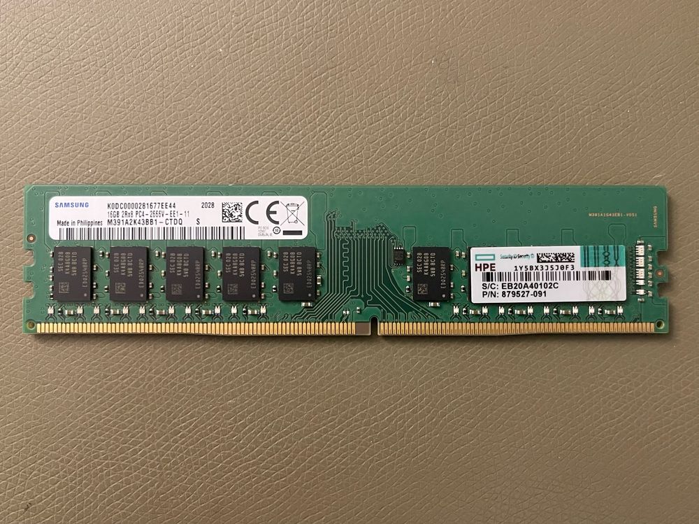 HPE - RAM 879527-091 16GB 2-Rank x8 DDR4-2666MHz (Gebraucht) in ...