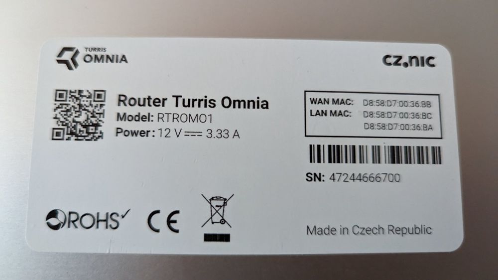 Turris Omnia Open-Source-Router und Home-Server als "2-in-1" | Kaufen auf Ricardo