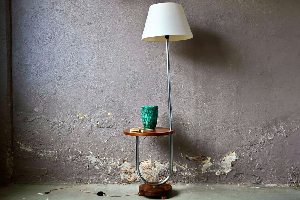 Lampadaire à tablette de style art déco lampe France 1930 | Kaufen auf ...