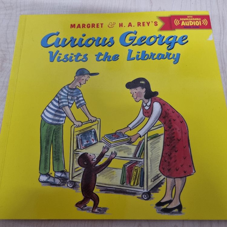 Curious George visits the library (Gebraucht) in Subingen für CHF 1 ...