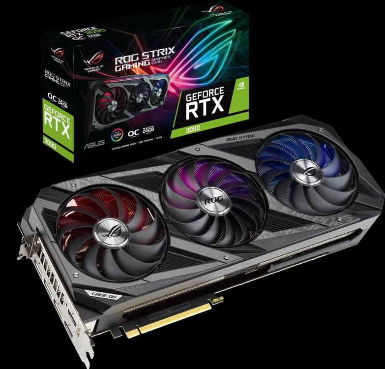 ASUS GeForce ROG STRIX RTX 3090 GAMING 24 GB GPU GDDR6X (Gebraucht) in ...