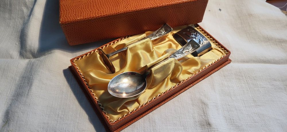 Silberbesteck für Kinder, Vintage, 3-teilig, gebraucht (Gebraucht) in Commugny für CHF 4 – nur ...